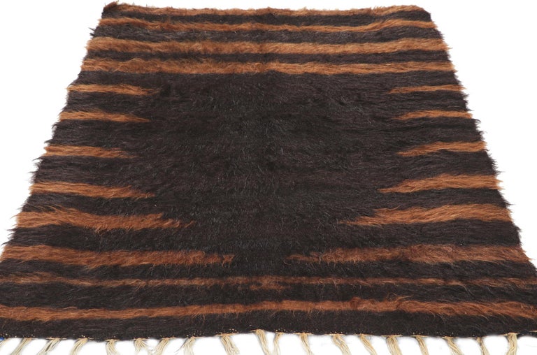 Vintage Turkish Angora Wool Blanket Kilim Rug For Sale at 1stDibs