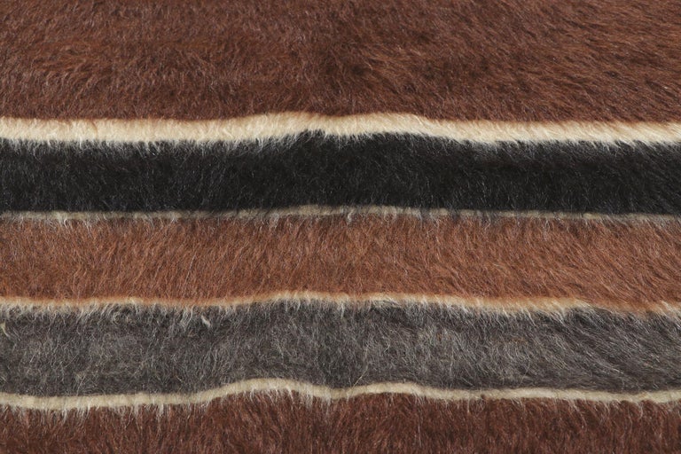 Vintage Turkish Angora Wool Blanket Kilim Rug For Sale at 1stDibs