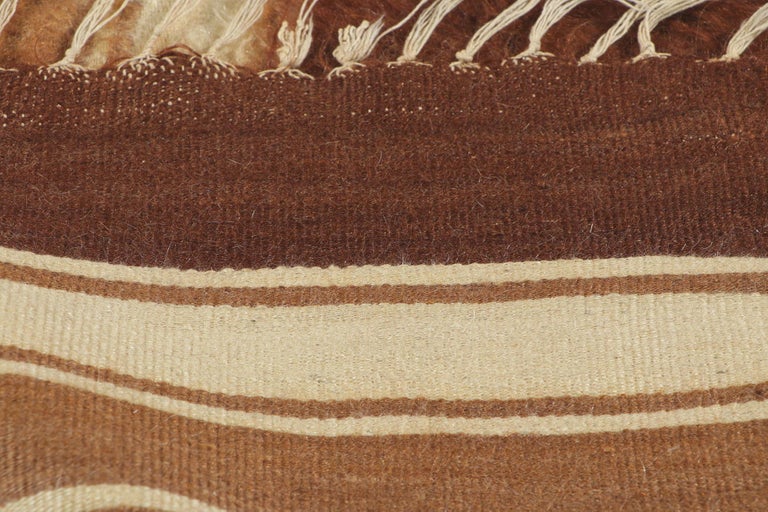 Vintage Turkish Angora Wool Kilim Blanket Rug For Sale at 1stDibs