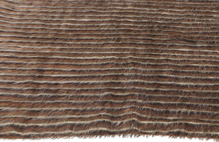 Vintage Turkish Angora Wool Kilim Blanket Rug For Sale at 1stDibs