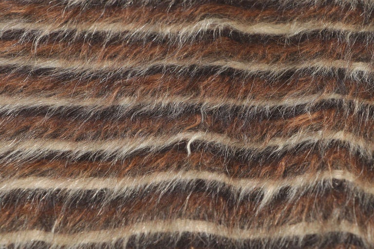 Vintage Turkish Angora Wool Kilim Blanket Rug For Sale at 1stDibs