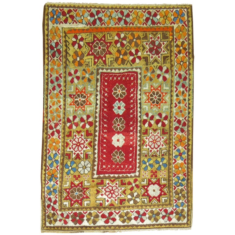 Vintage Turkish Bohemian Rug at 1stDibs