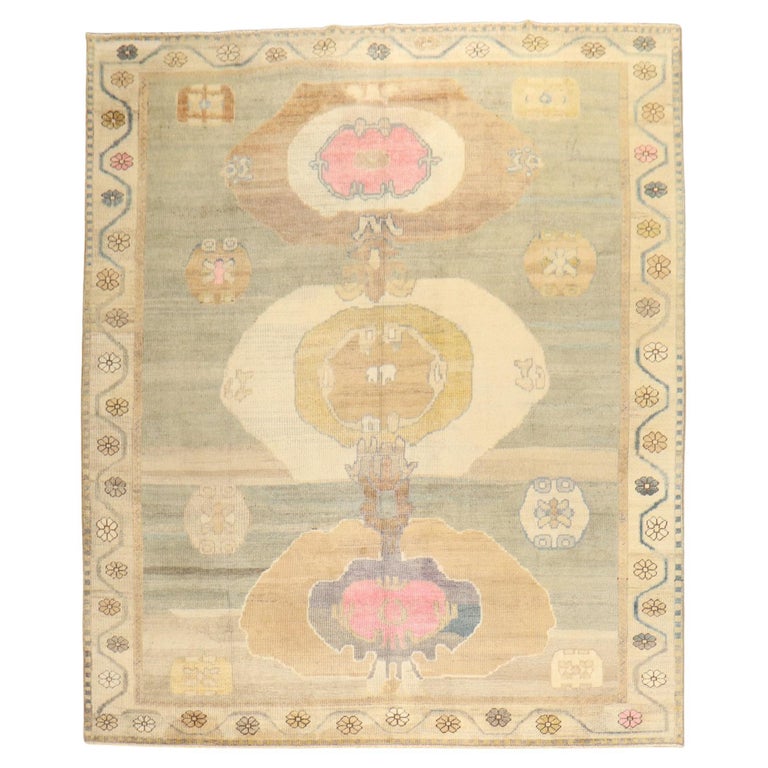 Vintage Turkish Decorative Kars Rug For Sale at 1stDibs