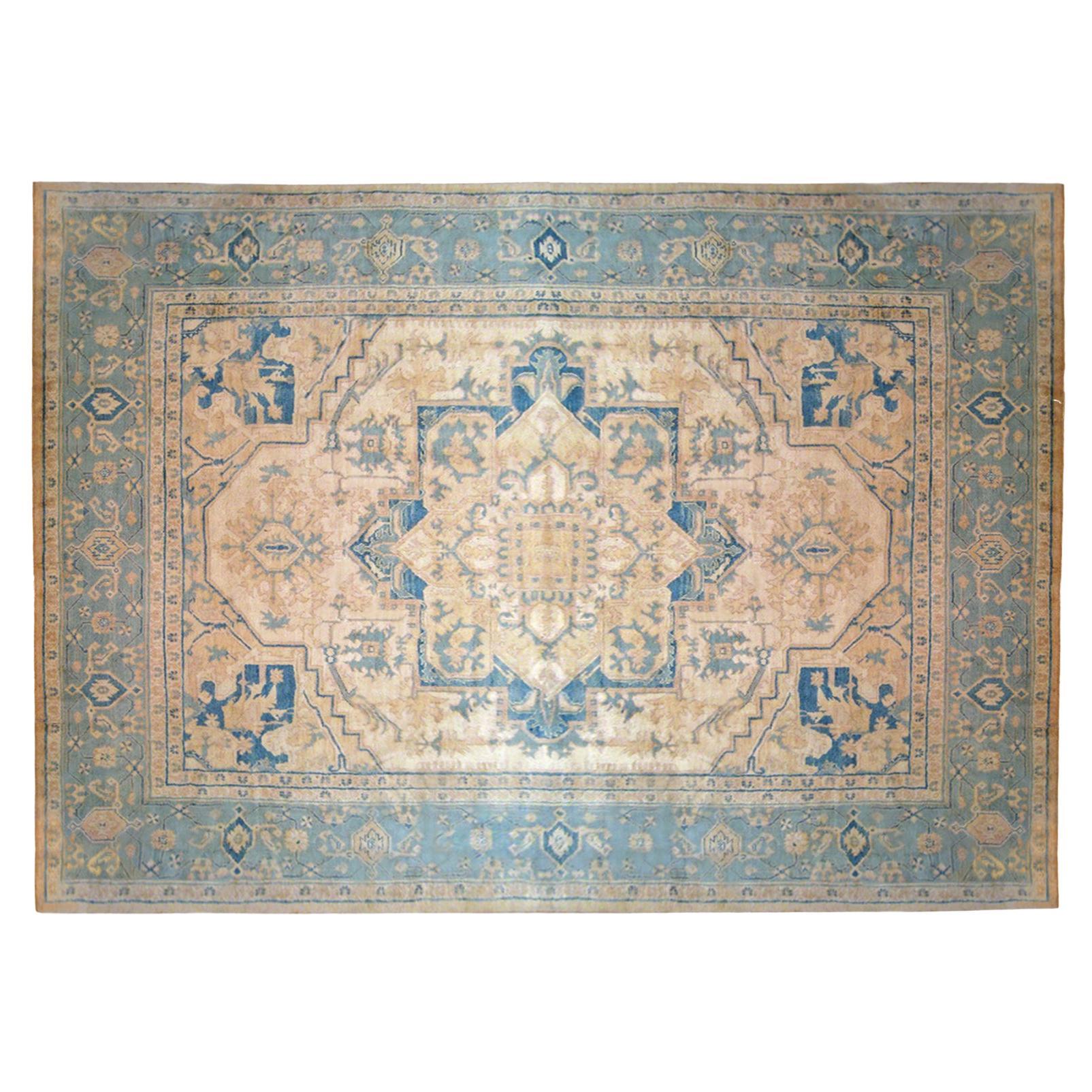 Vintage Turkish Decorative Oriental Oushak Rug in Room Size For Sale at ...