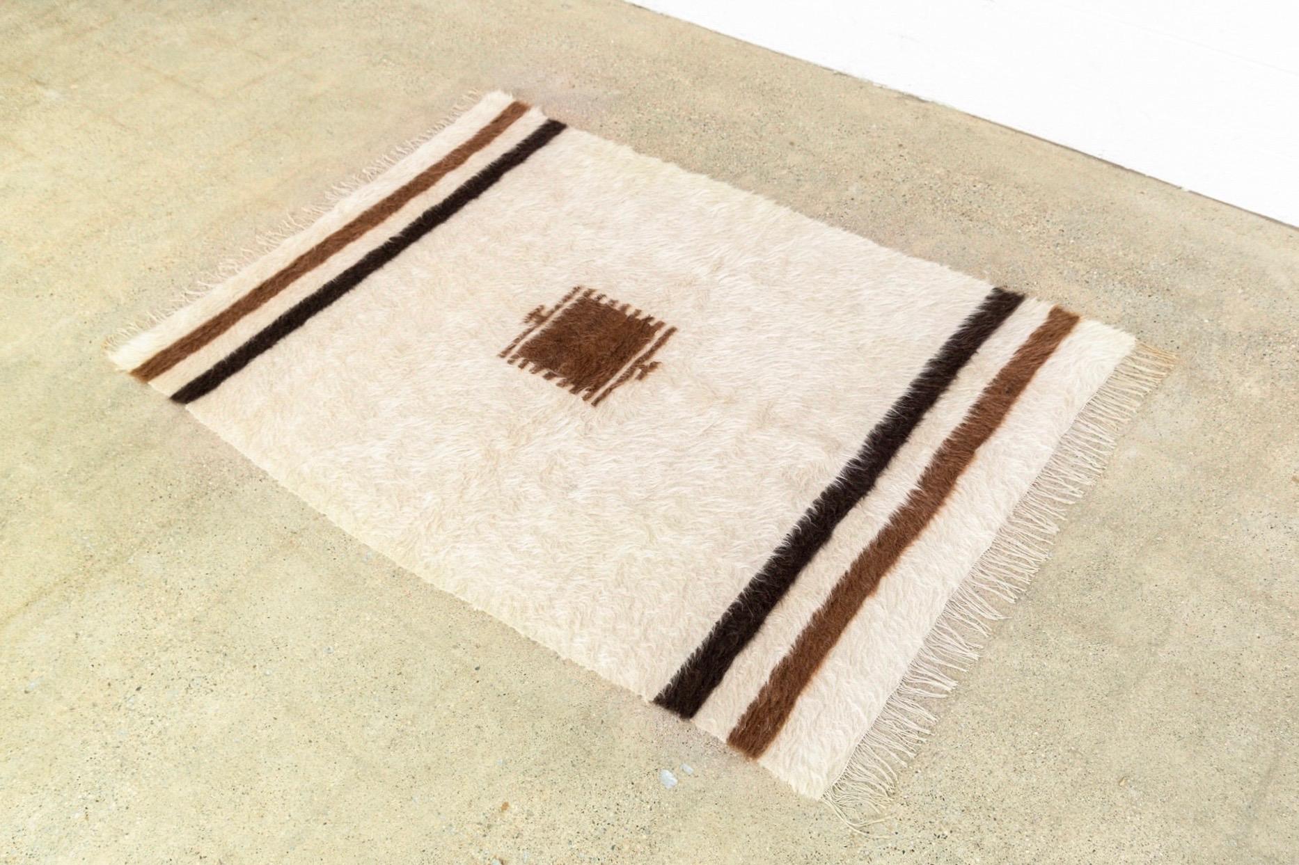 Vintage Turkish Goat Hair Kilim Floor Rug For Sale at 1stDibs | goat ...