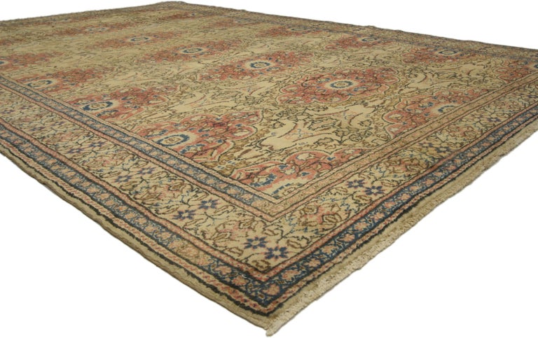 Vintage Turkish Kayseri Rug with Rustic Artisan Style For Sale at 1stDibs