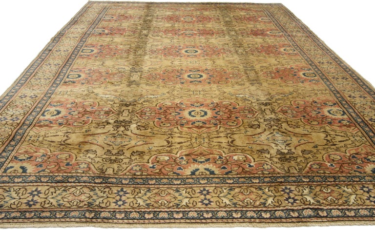 Vintage Turkish Kayseri Rug with Rustic Artisan Style For Sale at 1stDibs