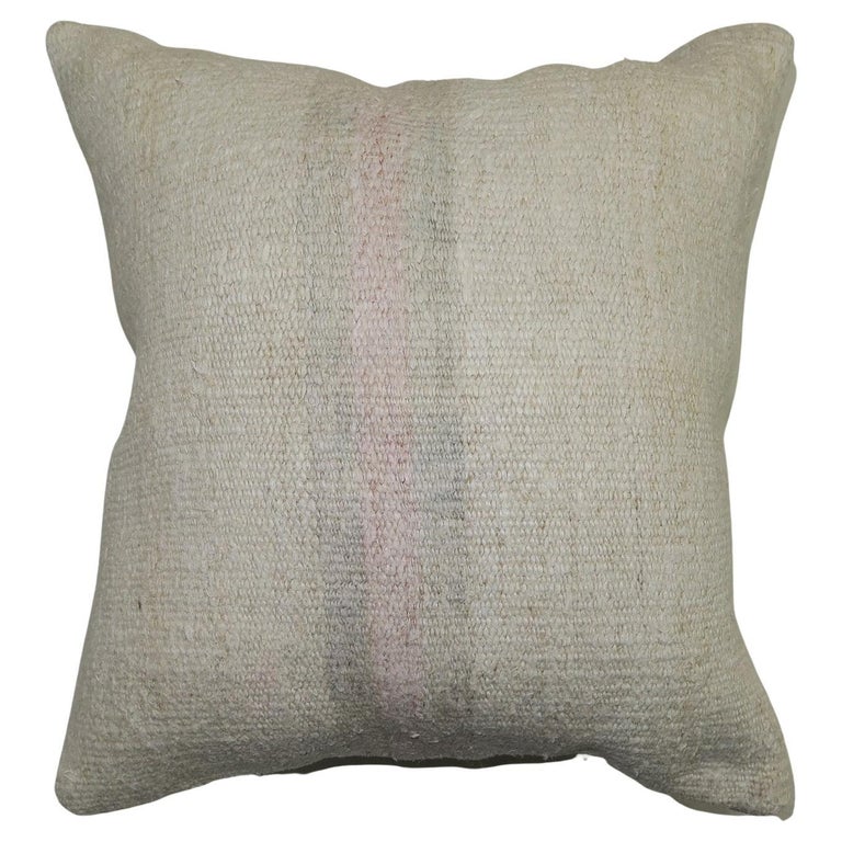 Vintage Turkish Kilim Hemp Pillow For Sale at 1stDibs