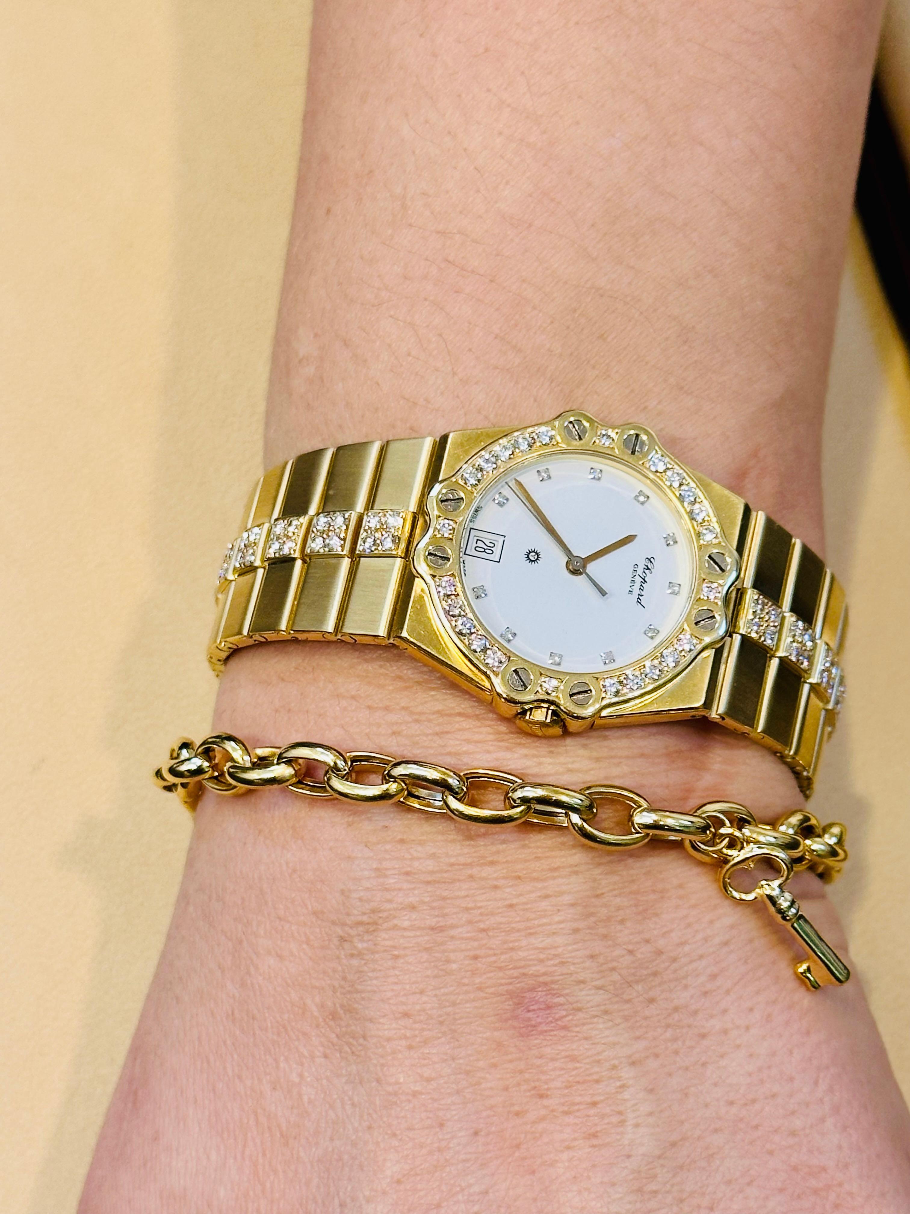 Vintage Turkish Lock and Key Charm Link Bracelet in 14 Karat Yellow ...