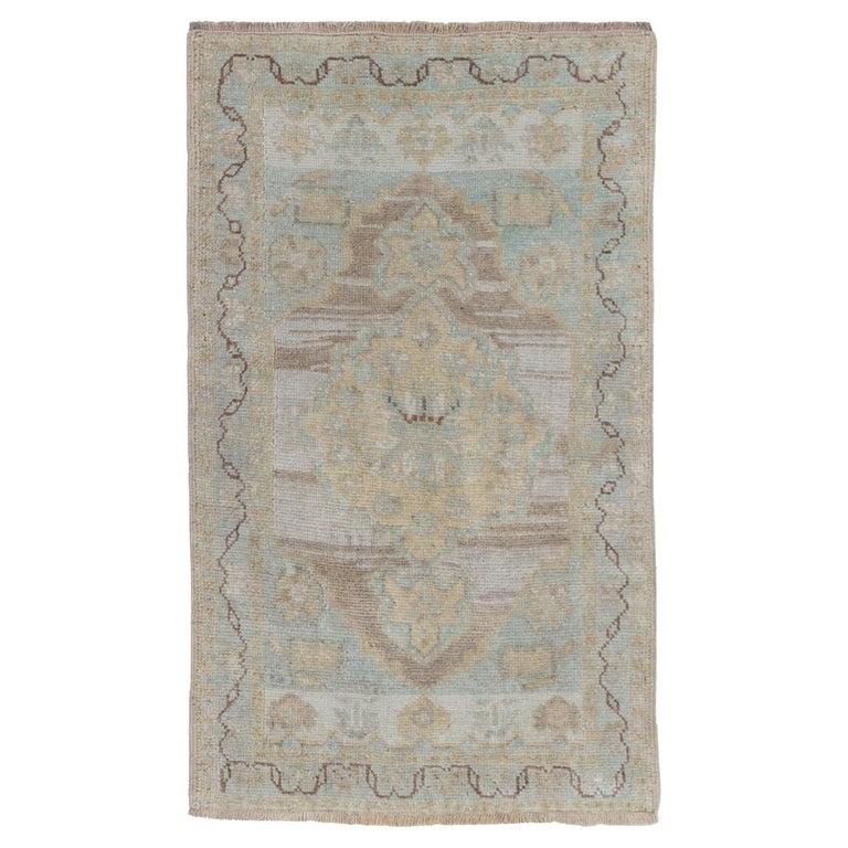 Vintage Turkish Mini Rug at 1stDibs