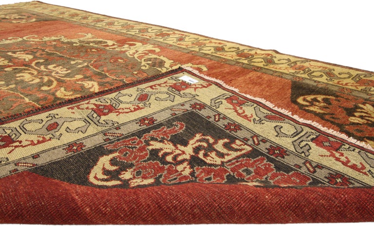 Vintage Turkish Oushak Area Rug with Medieval Jacobean Style For Sale ...