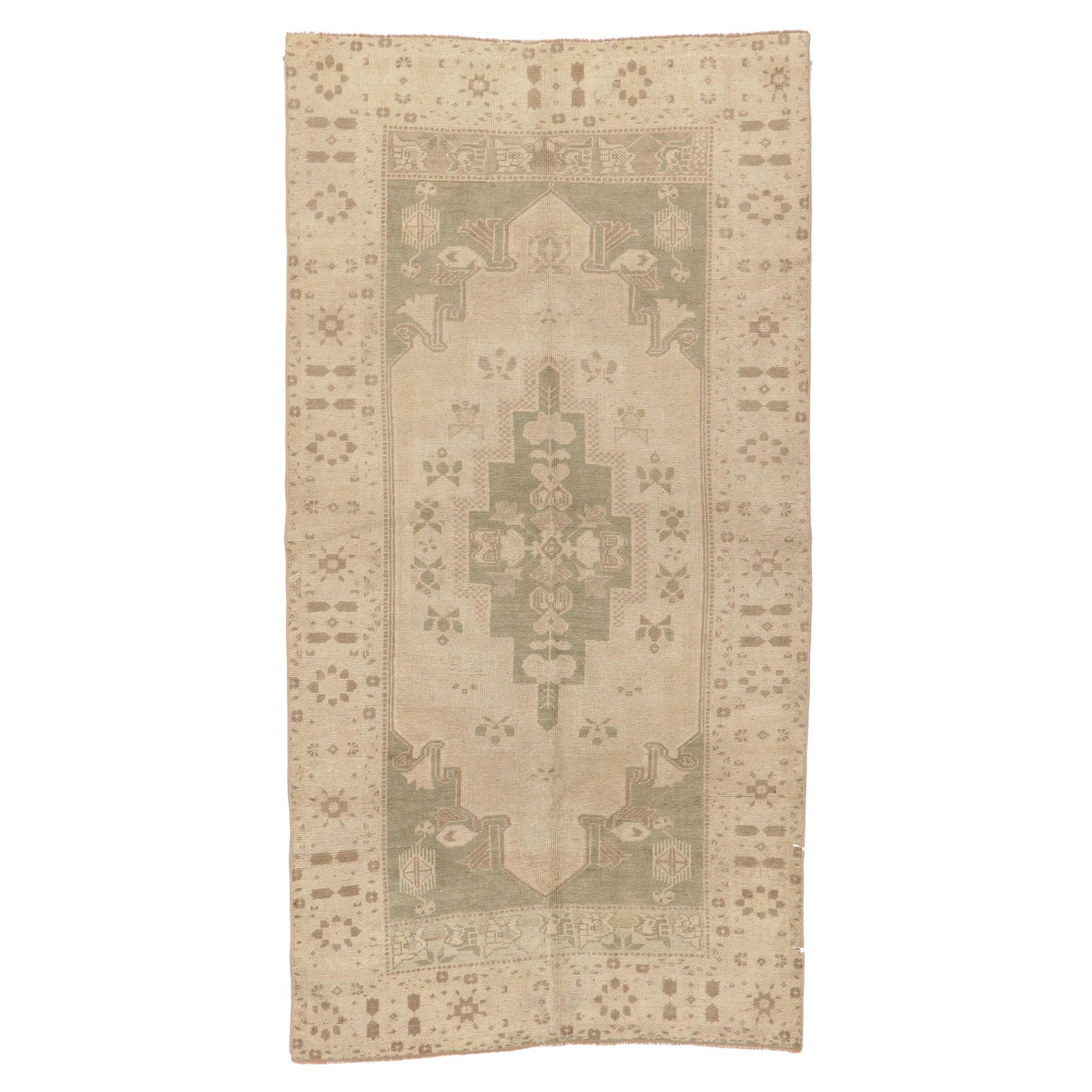 Vintage Turkish Oushak Rug For Sale at 1stDibs