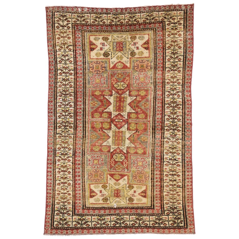 Vintage Turkish Oushak Rug with Aesthetic Movement Style For Sale at ...