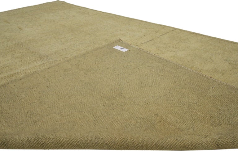 Vintage Turkish Oushak Rug with Amish-Shaker Style and Neutral Colors ...