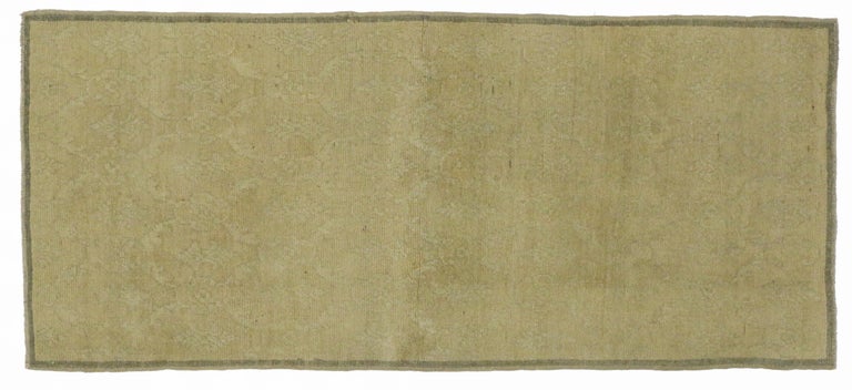 Vintage Turkish Oushak Rug with Amish-Shaker Style, Short Hallway ...