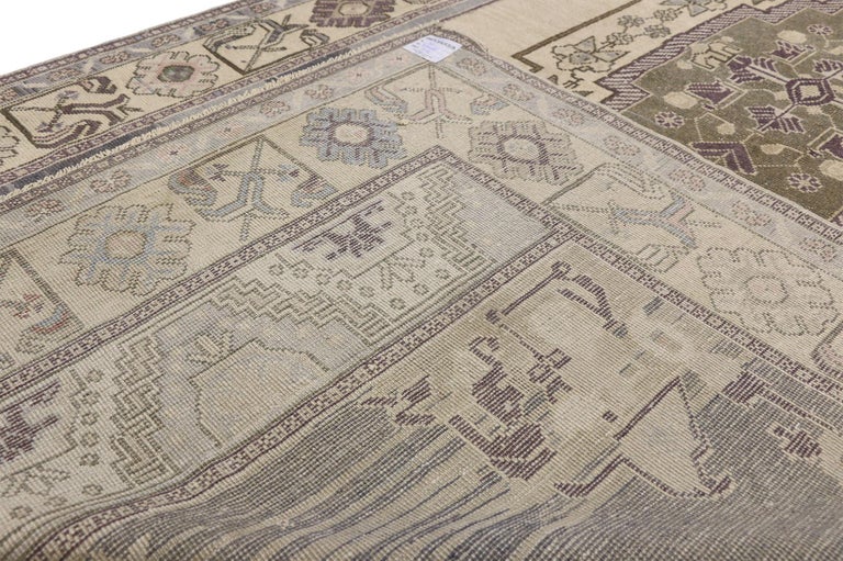 Vintage Turkish Oushak Rug with Cottage Shaker Style For Sale at ...