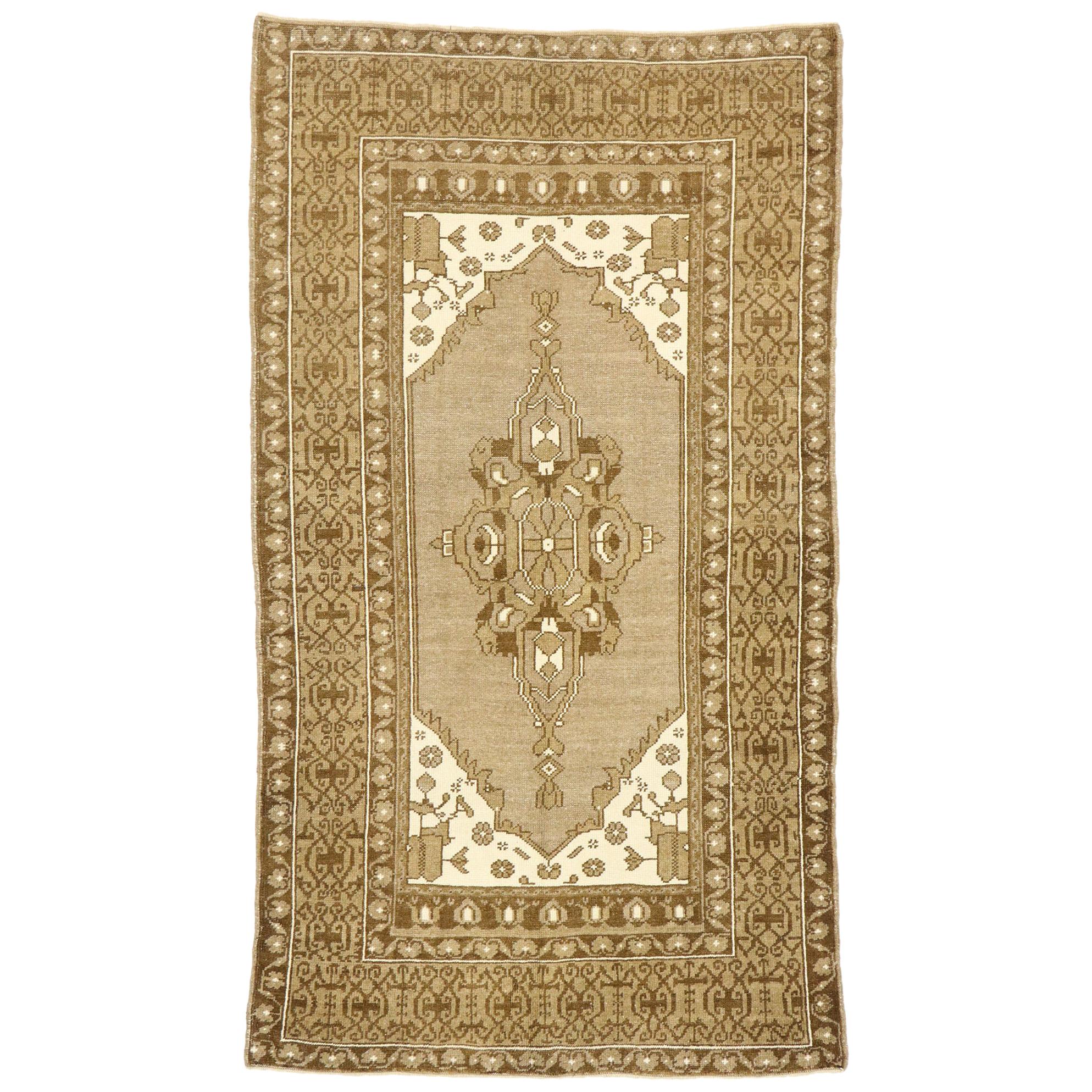 Antique Turkish Oushak Rug with Modern Shaker Style For Sale at 1stDibs ...