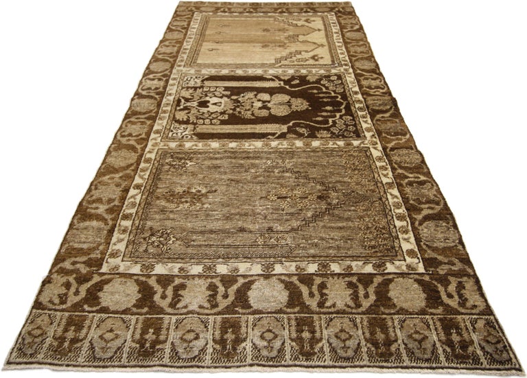 Vintage Anatolian Saph Runner, Turkish Prayer Runner with Multiple ...