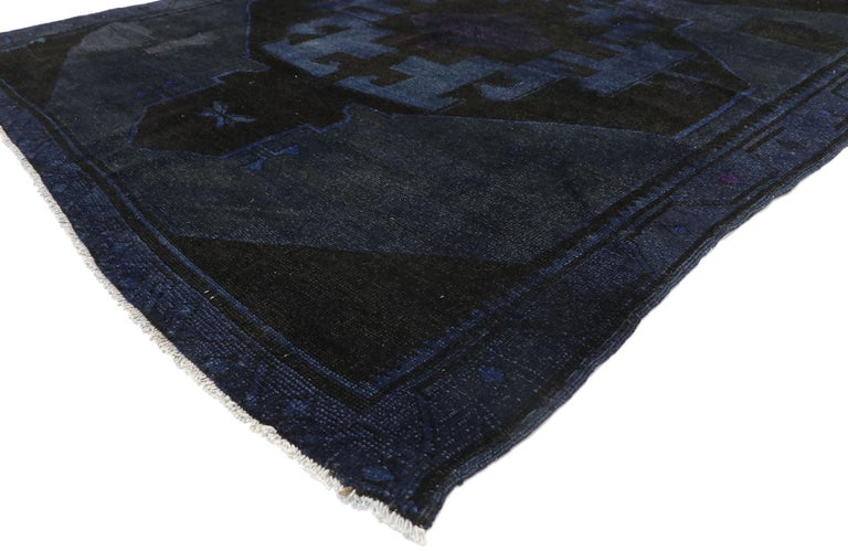 Vintage Turkish Overdyed Gallery Rug with Modern Luxe Sultry Style For ...