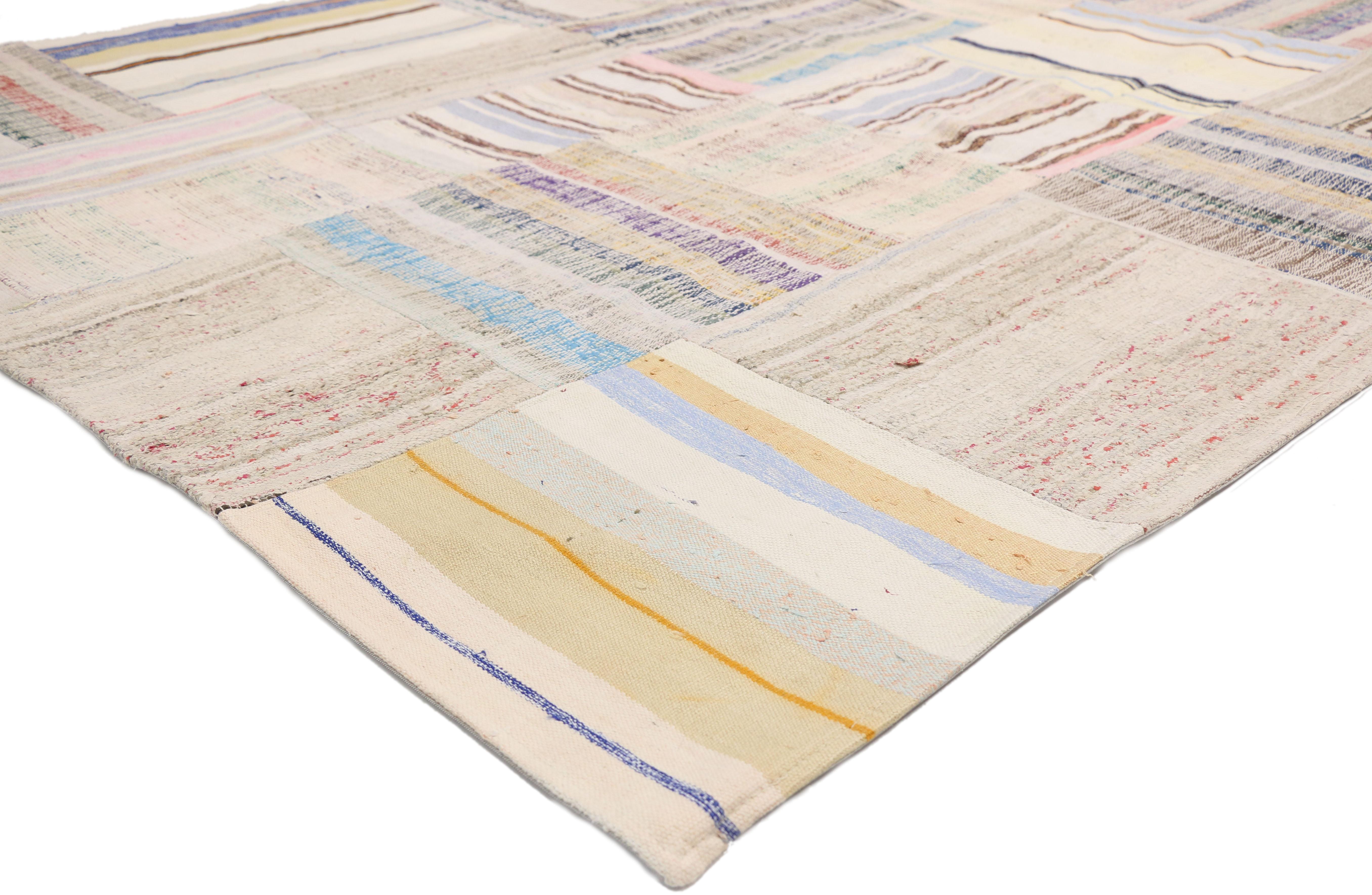 Vintage Turkish Pala Patchwork Kilim Rug, Flat-Weave Rug at 1stDibs