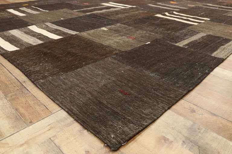 Vintage Turkish Patchwork Rug with Masculine Preppy Style For Sale at ...