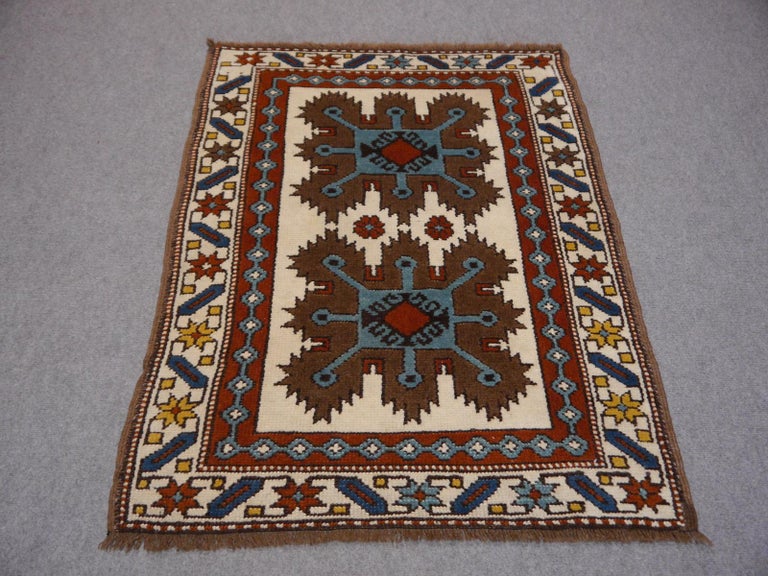 Vintage Turkish Rug Kazak Style For Sale at 1stDibs