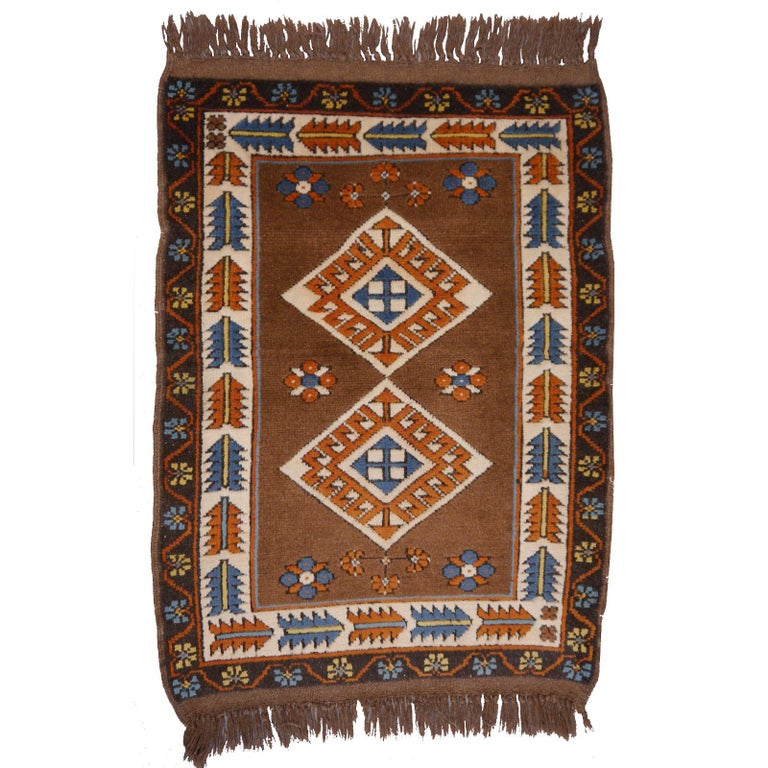Vintage Turkish Rug Kazak Style For Sale at 1stDibs