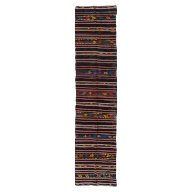 Vintage Turkish Runner Rug For Sale at 1stDibs