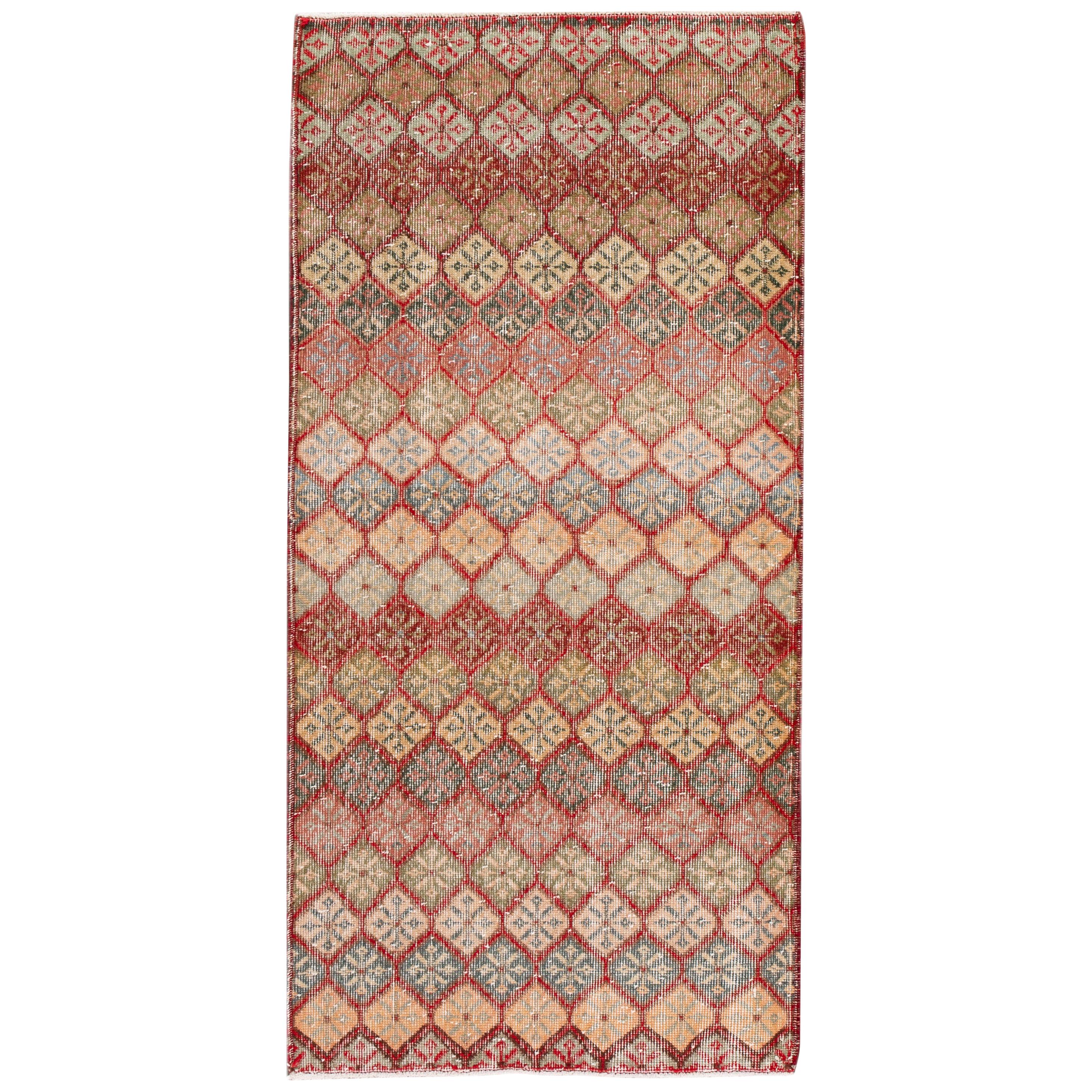 Vintage Turkish Wool Rug For Sale at 1stDibs