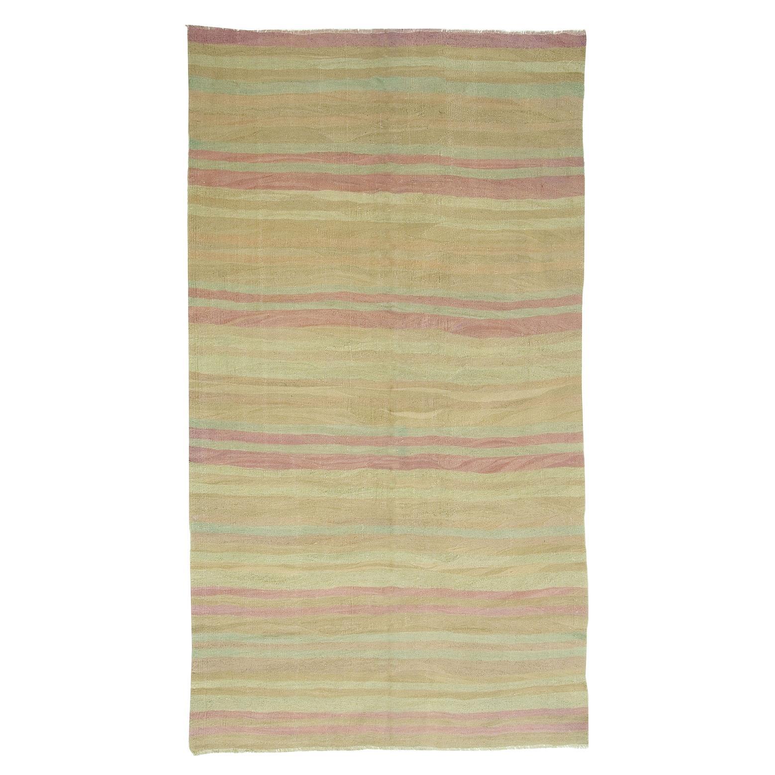 Vintage Turkish Kilim 5'6 X 10'2 For Sale at 1stDibs