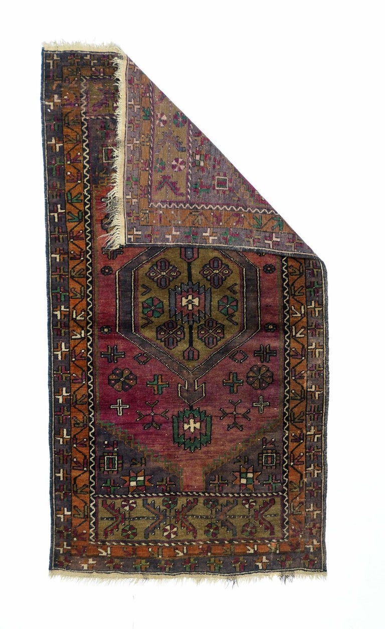 Vintage Turkish Tribal Rug For Sale at 1stDibs