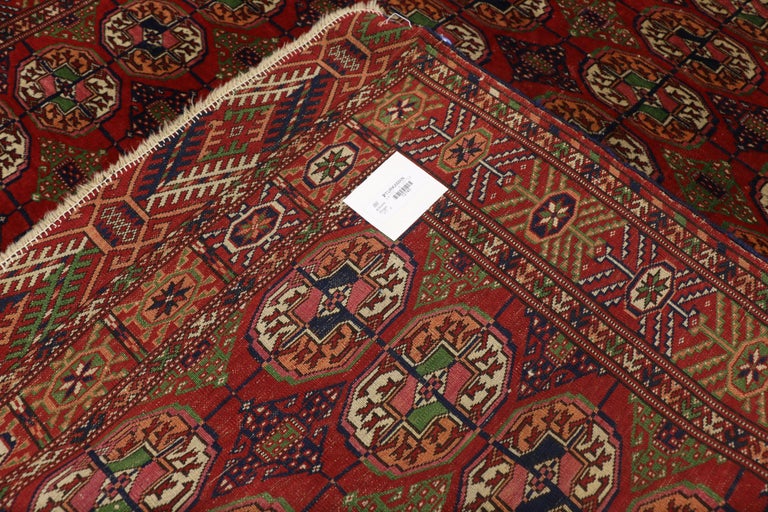 Vintage Turkmen Rug with Modern Tribal Style, Tekke Accent Rug ...