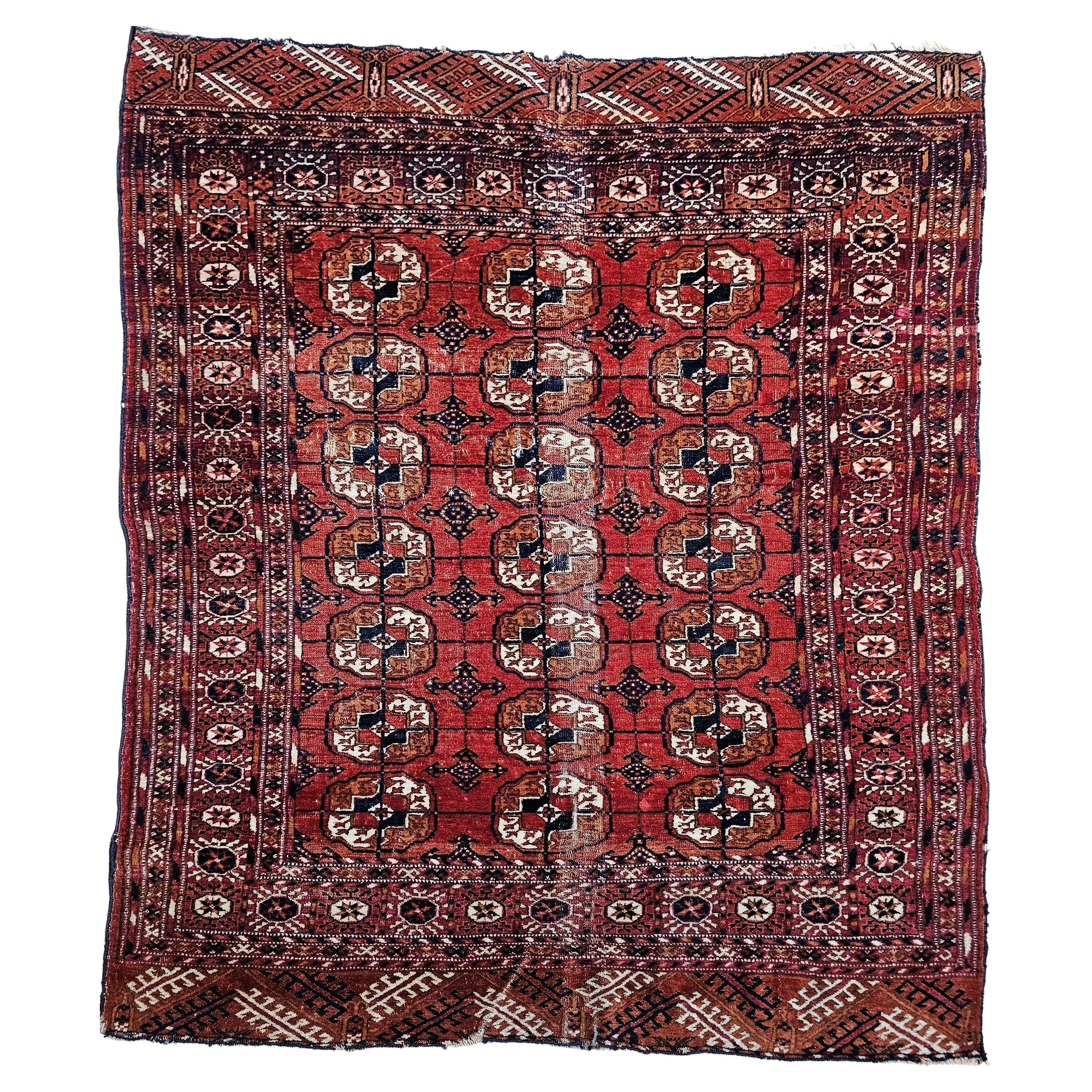 Vintage Turkmen Yomut Chuval Bagface For Sale at 1stDibs