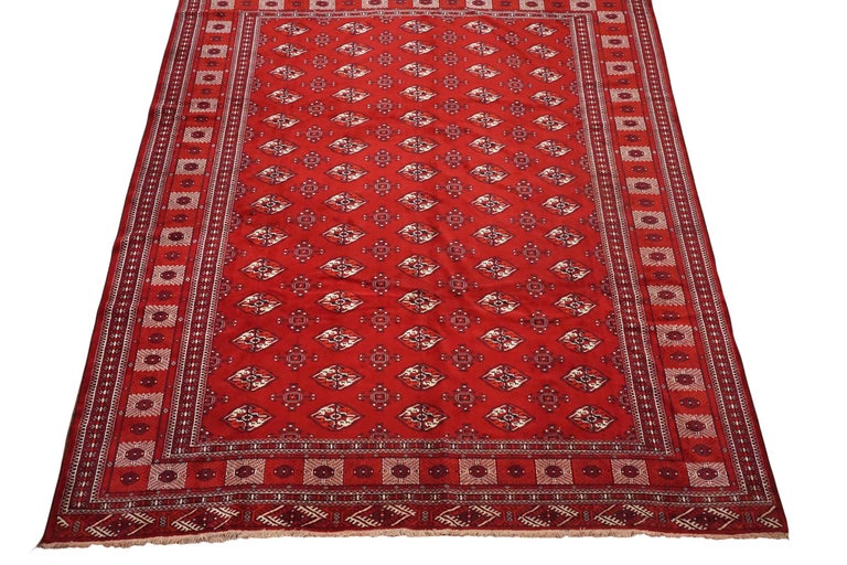 Vintage Turkoman Bukhara Rug, circa 1970 For Sale at 1stDibs