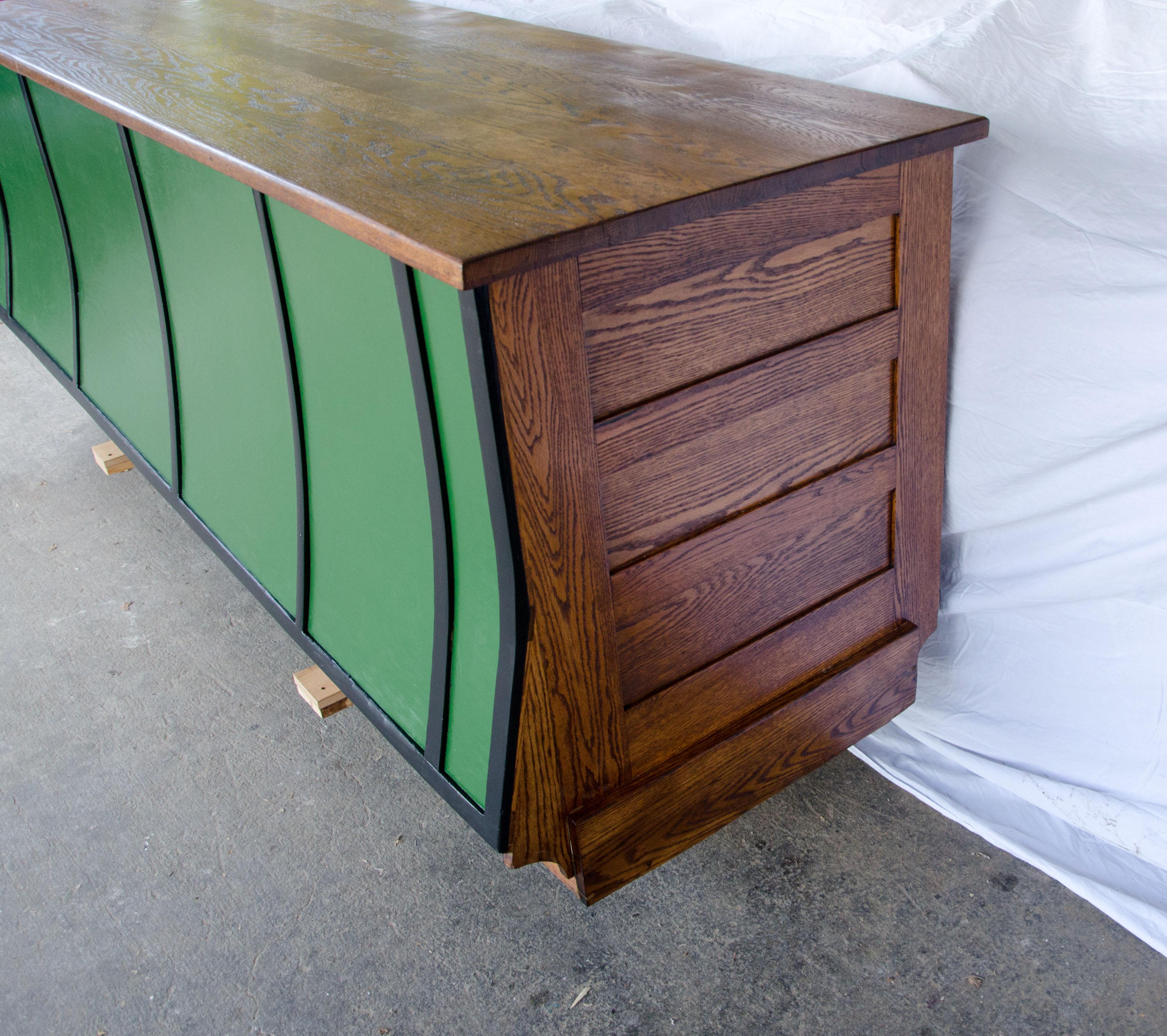 Vintage Turn of the Century Store Counter, Painted Front For Sale at ...