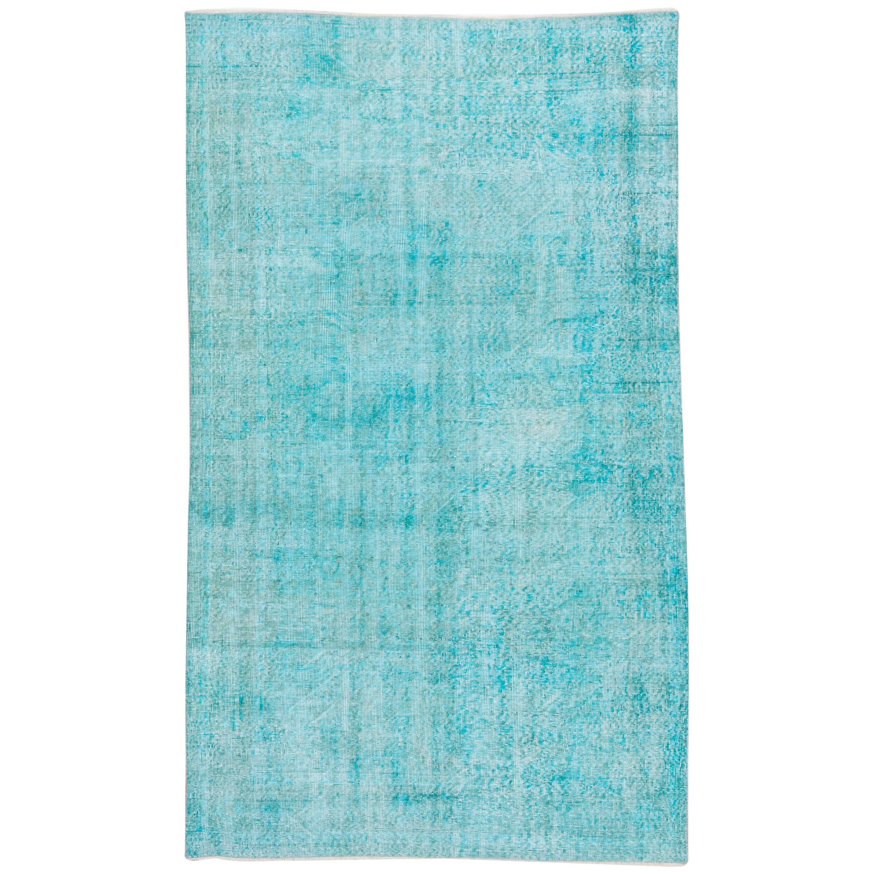 Vintage Pink Overdye Rug, Shabby Chic Condition For Sale at 1stDibs