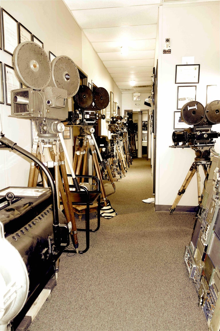 Vintage TV Camera Tubes, As Sculpture Mid-20th Century, Mounted on Wood ...