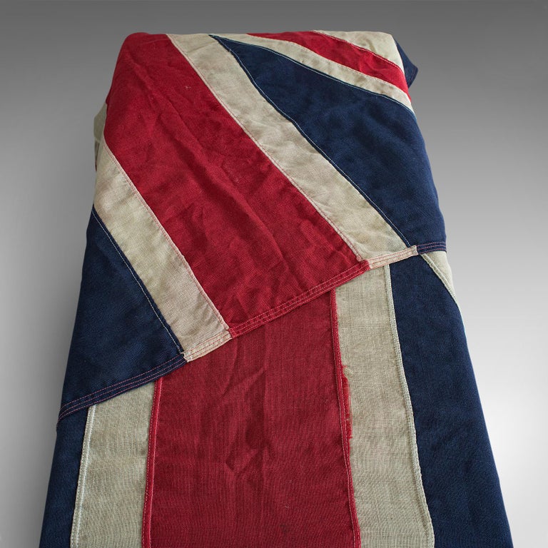 Vintage Union Jack, English, Cotton, Flag, UK, Great Britain, 1945 at ...