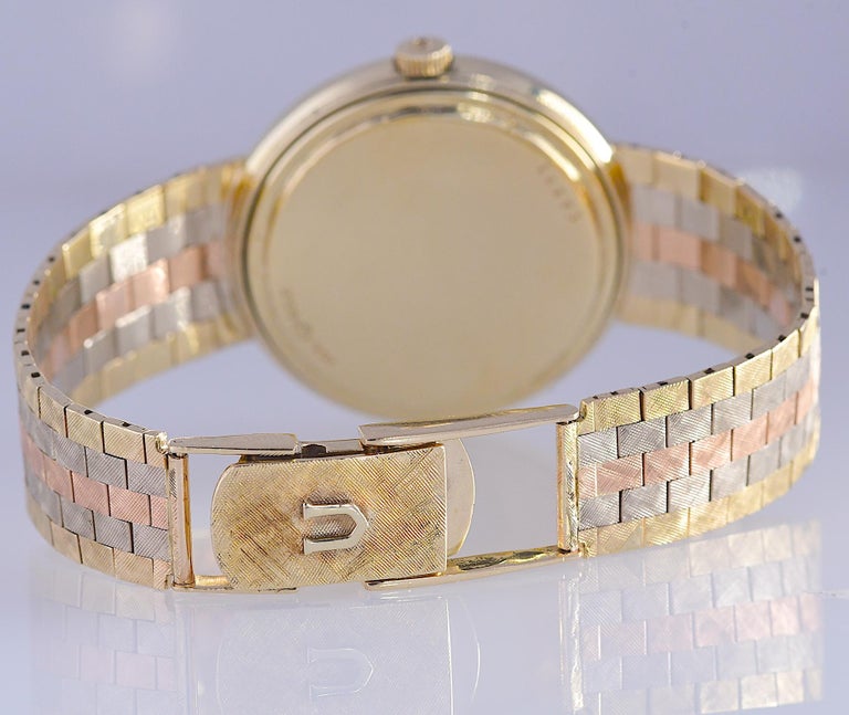 Vintage Universal Genève Tri Color Gold 14 Karat Watch 59.30 Grams ...
