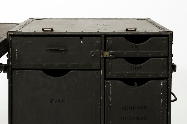 Vintage U.S. Military Portable Field Headquarters Desk at 1stDibs