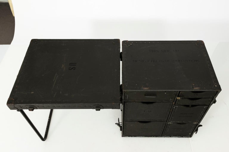 Vintage U.S. Military Portable Field Headquarters Desk at 1stDibs