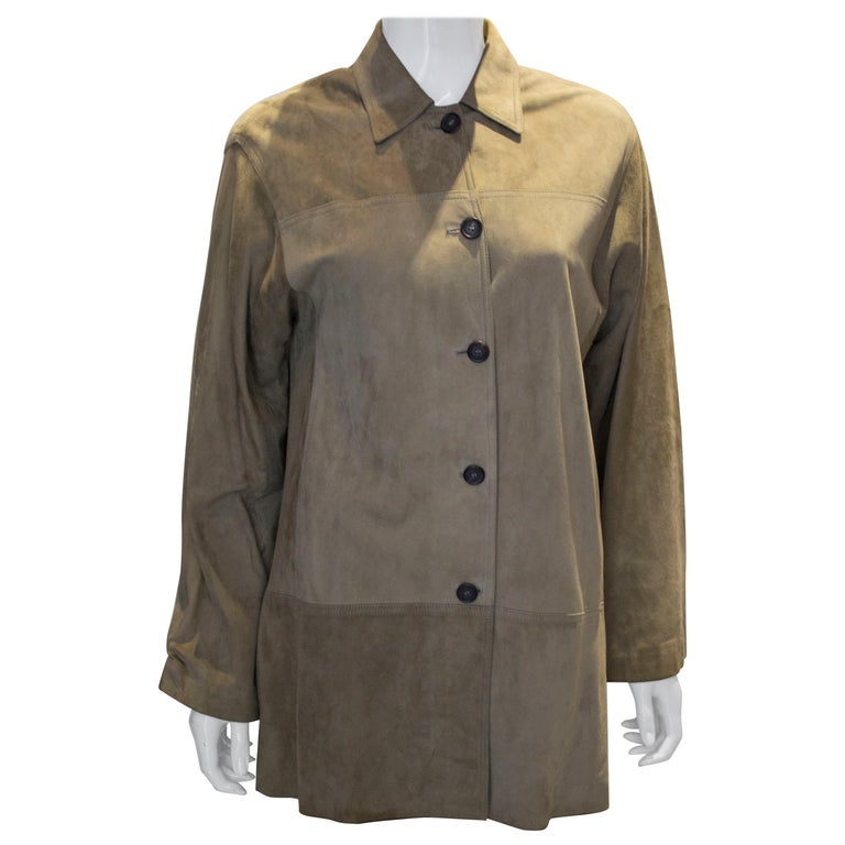 Vintage Valentino Roma Suede Jacket at 1stDibs