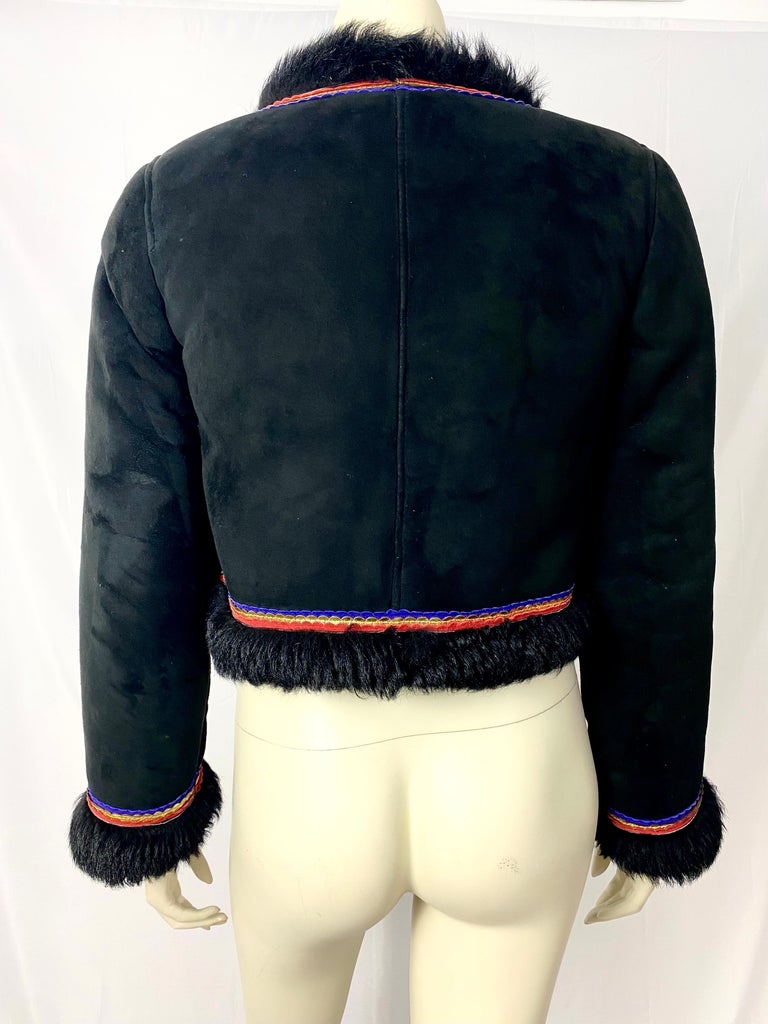Vintage Valentino shearling jacket from 1970’s For Sale at 1stDibs