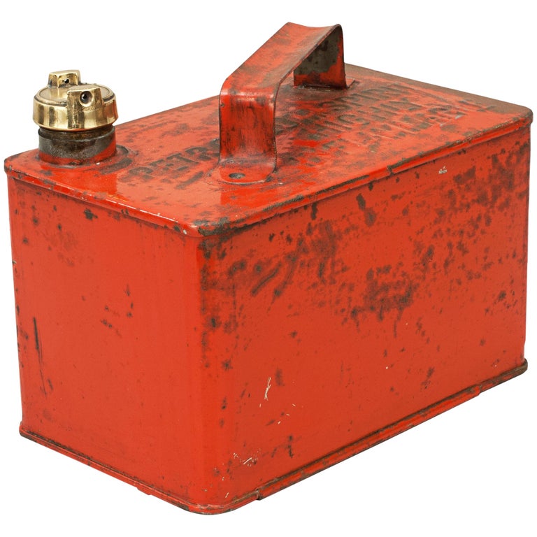 Vintage Valor Tin Petrol Can, Canister at 1stDibs | valor petrol can