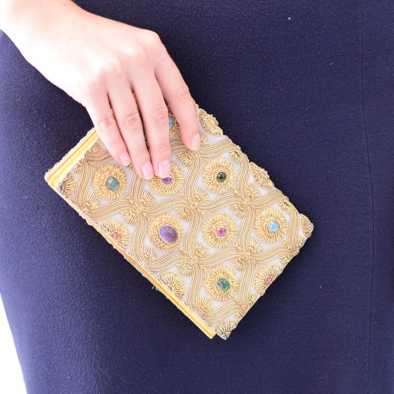 Vintage Van Cleef and Arpels Gemstone Jeweled Evening Purse at 1stDibs ...