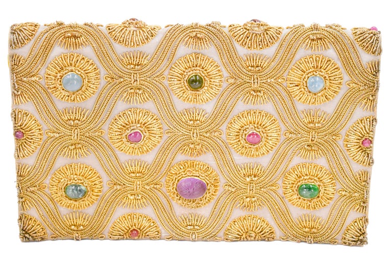Vintage Van Cleef and Arpels Gemstone Jeweled Evening Purse at 1stDibs ...