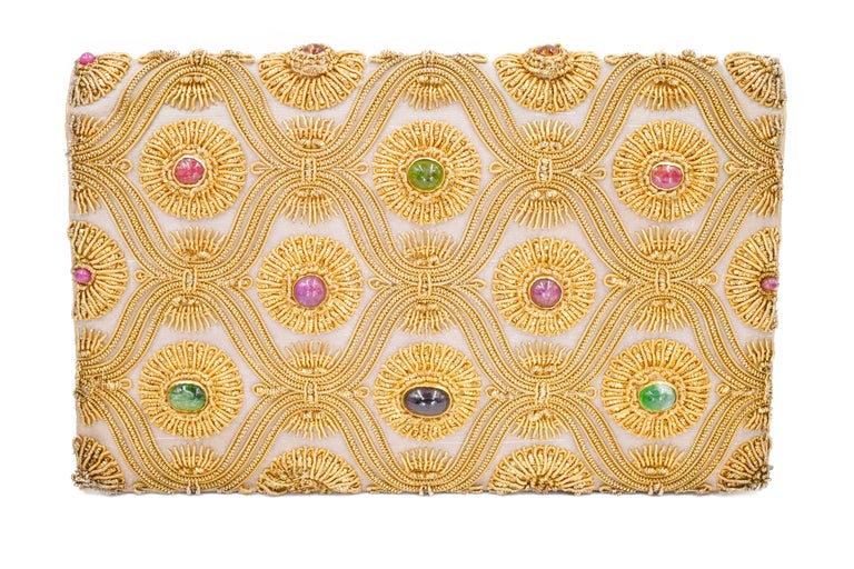 Vintage Van Cleef and Arpels Gemstone Jeweled Evening Purse at 1stDibs ...
