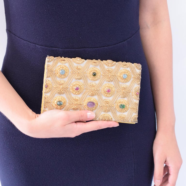 Vintage Van Cleef and Arpels Gemstone Jeweled Evening Purse at 1stDibs ...