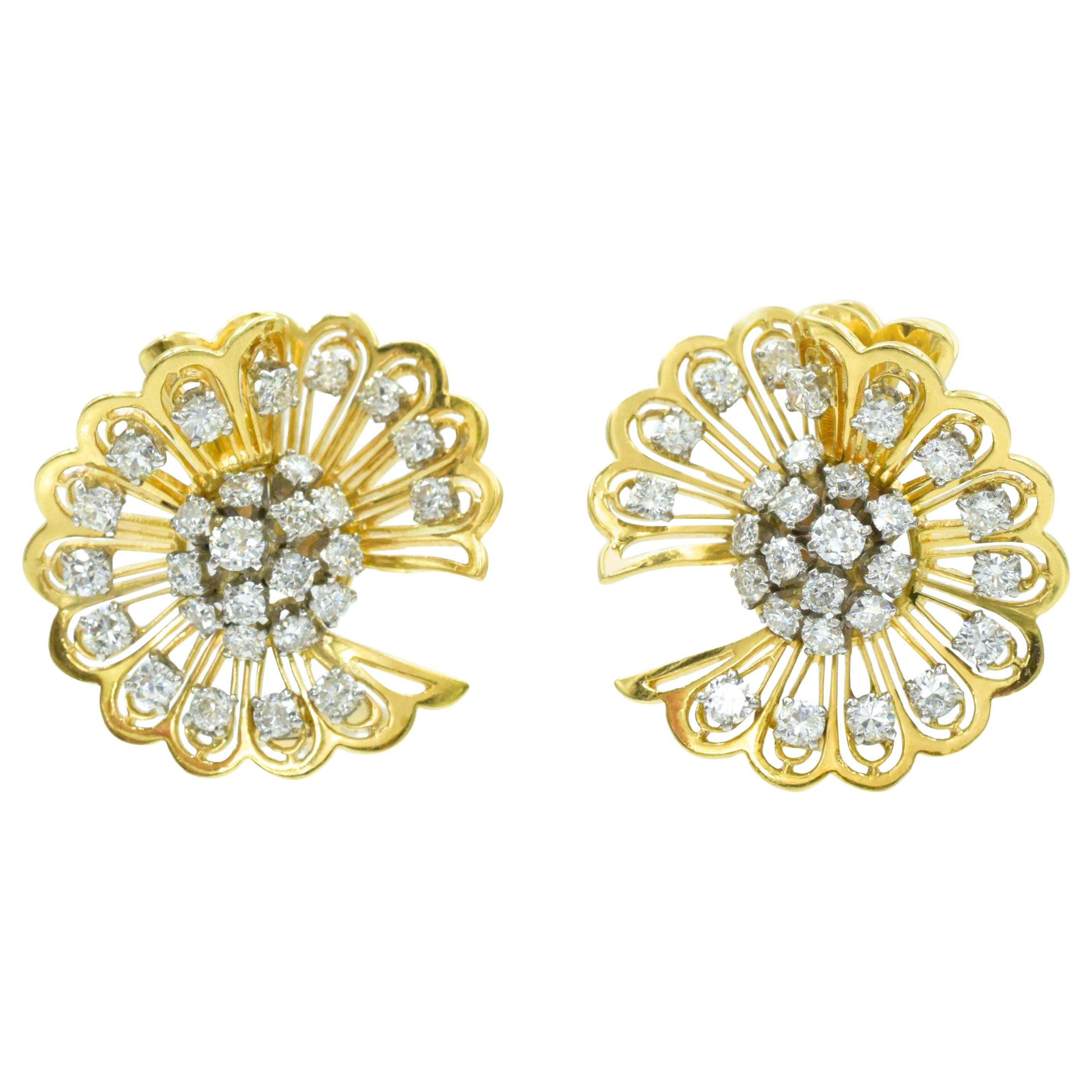 Van Cleef and Arpels Ruby and Diamond Ear Clips For Sale at 1stDibs ...