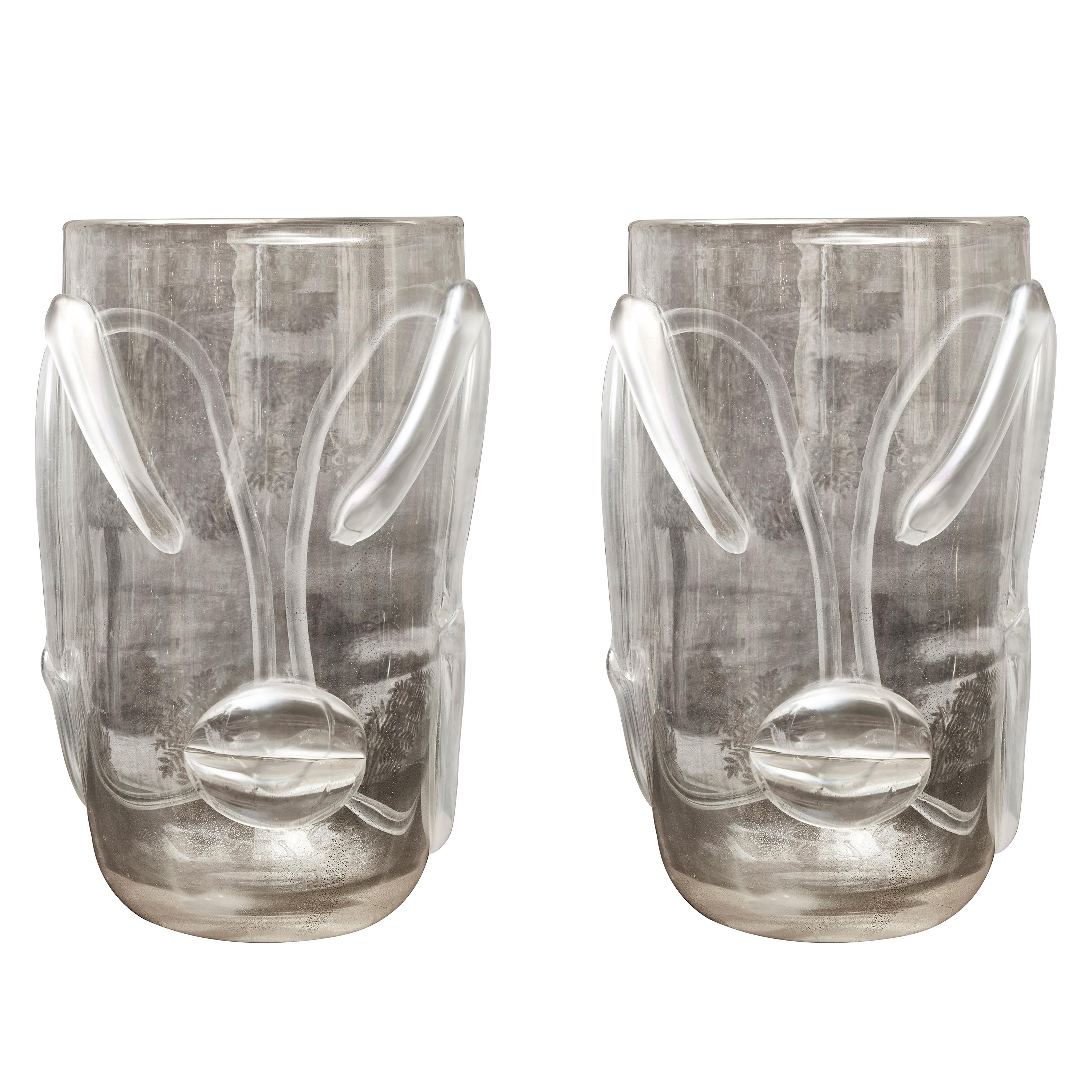 Vintage Vases in Murano Glass, Italy, 1980s at 1stDibs